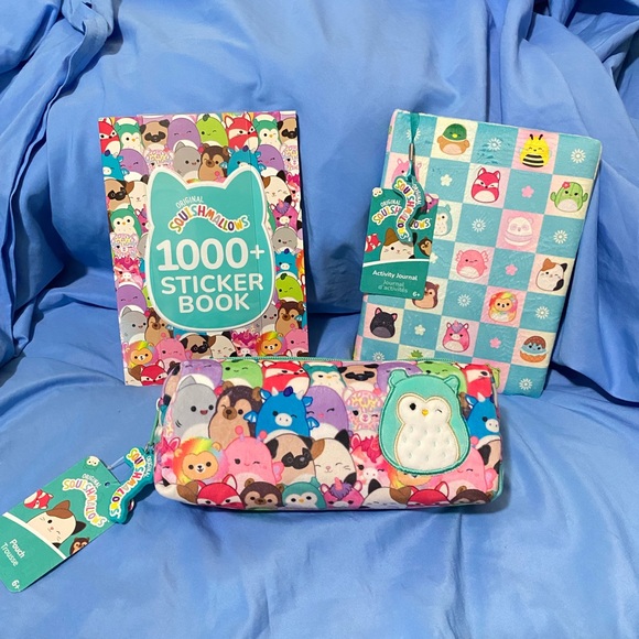 Squishmallows | Other | Squishmallows Notebook Stickers And Case | Poshmark